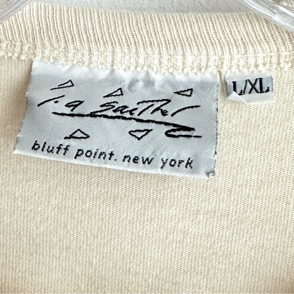 l.a. Saether | Tops | La Saether Bluff Point Ny Art To Wear Cream ...